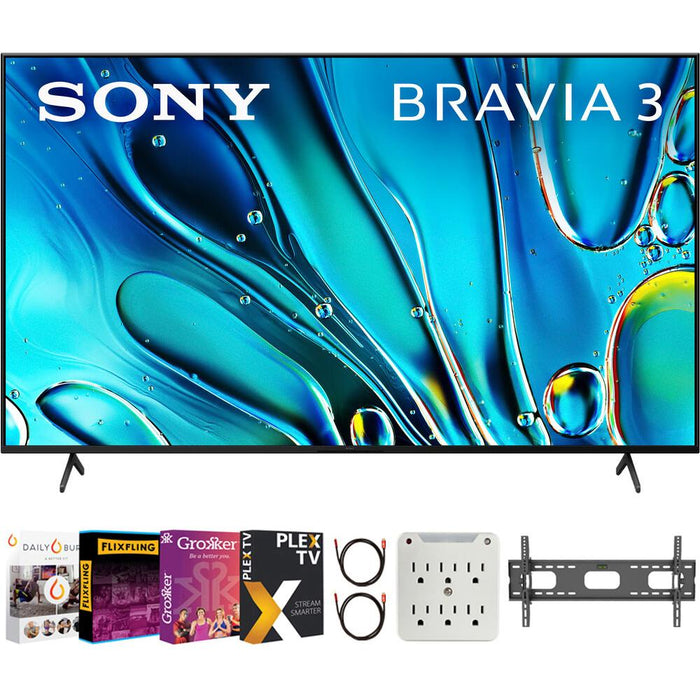 Sony BRAVIA 3 K75S30 75" 4K HDR Smart LED TV (2024) with Movies Stream