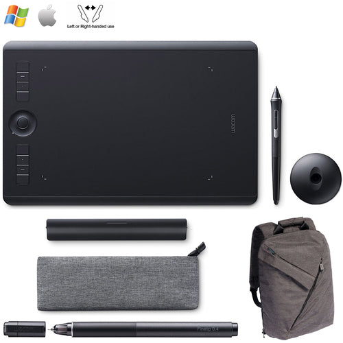Intuos Pro Medium Creative Pen Tablet, Black (PTH660) + Essential Bundle